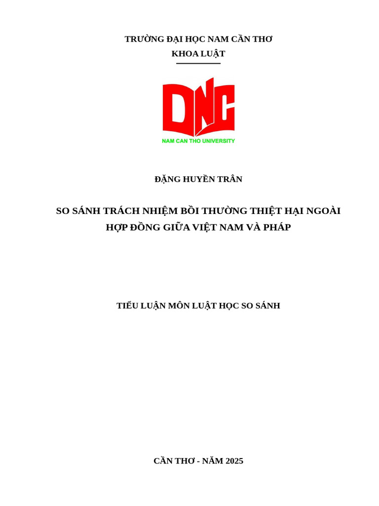 Luật Học So Sánh Huyền Trân | PDF