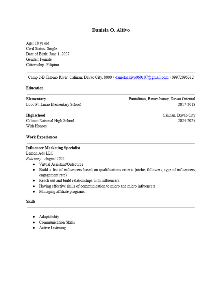 Resume Ni Jel - 020213 | PDF