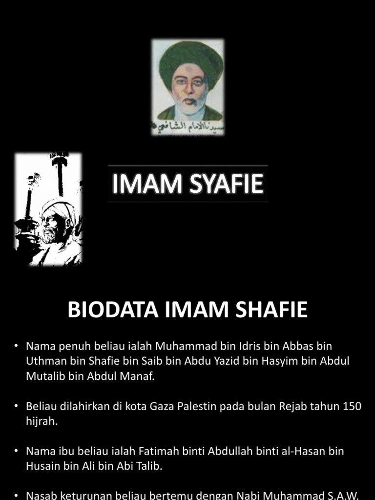 Biodata Imam Syafie | PDF
