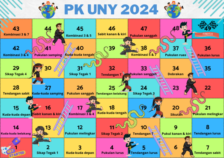 Snakes and Ladders Board Game A4 | PDF