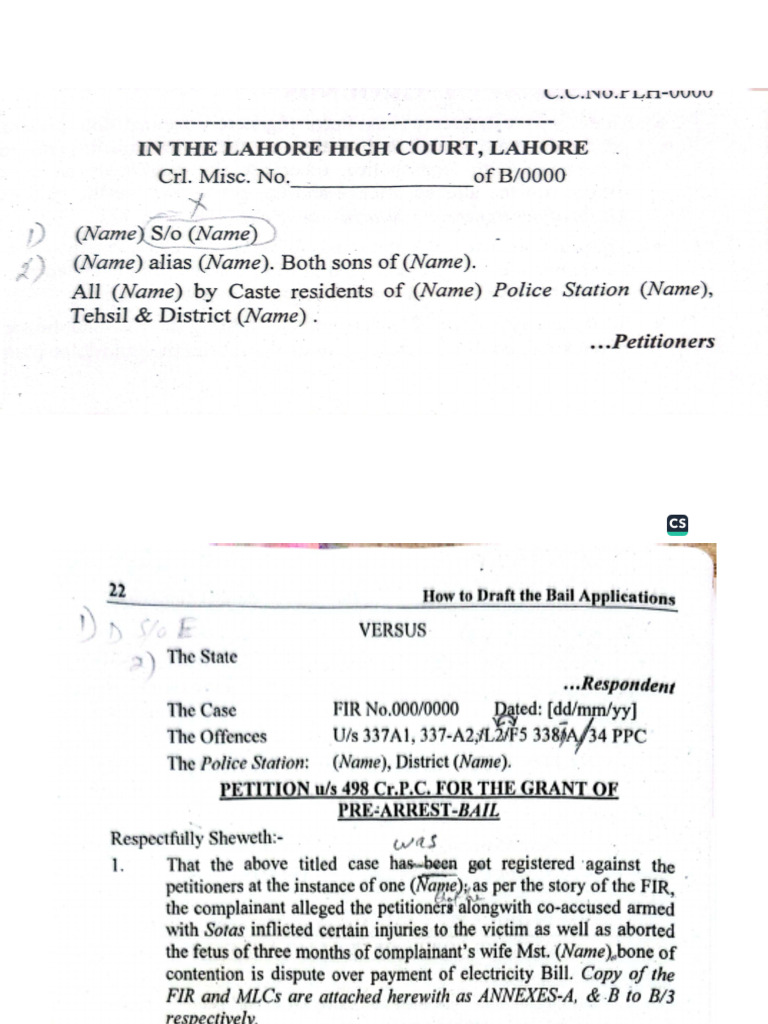 Pre Arrest Bail 1 | PDF