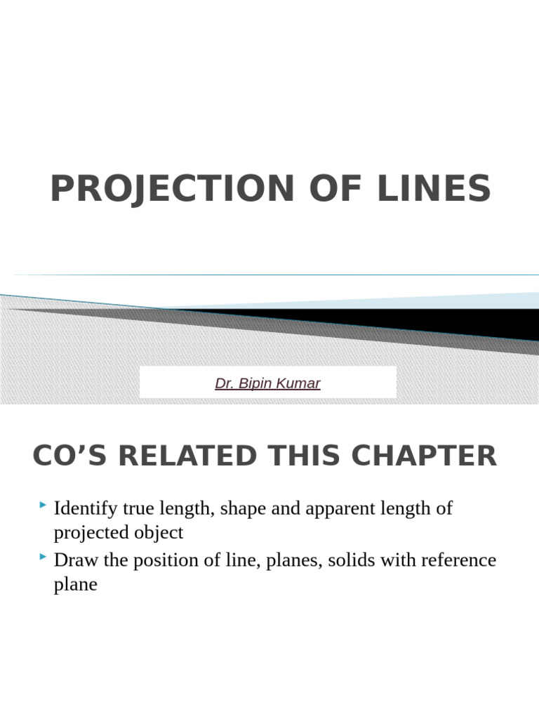 Projection of Line | PDF