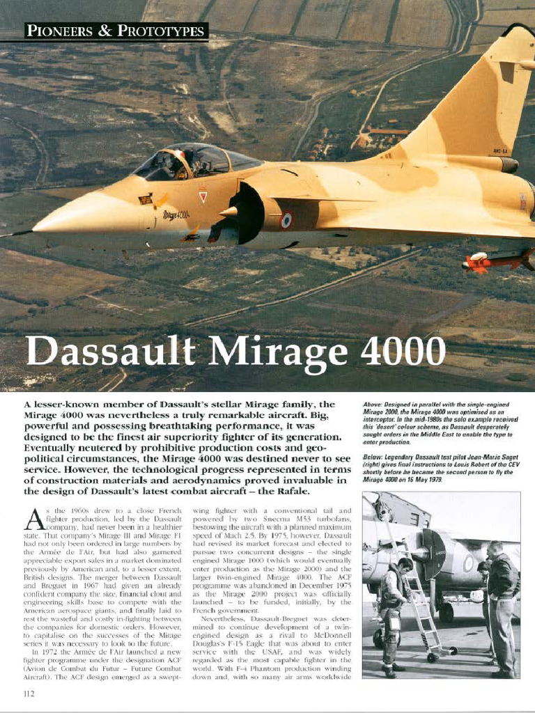 Dassault Mirage 4000 | PDF