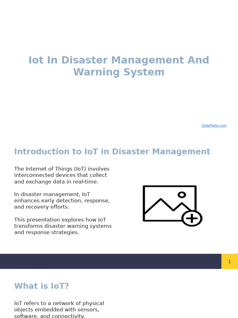 IoT in Disaster Management Systems | PDF | Internet Of Things ...