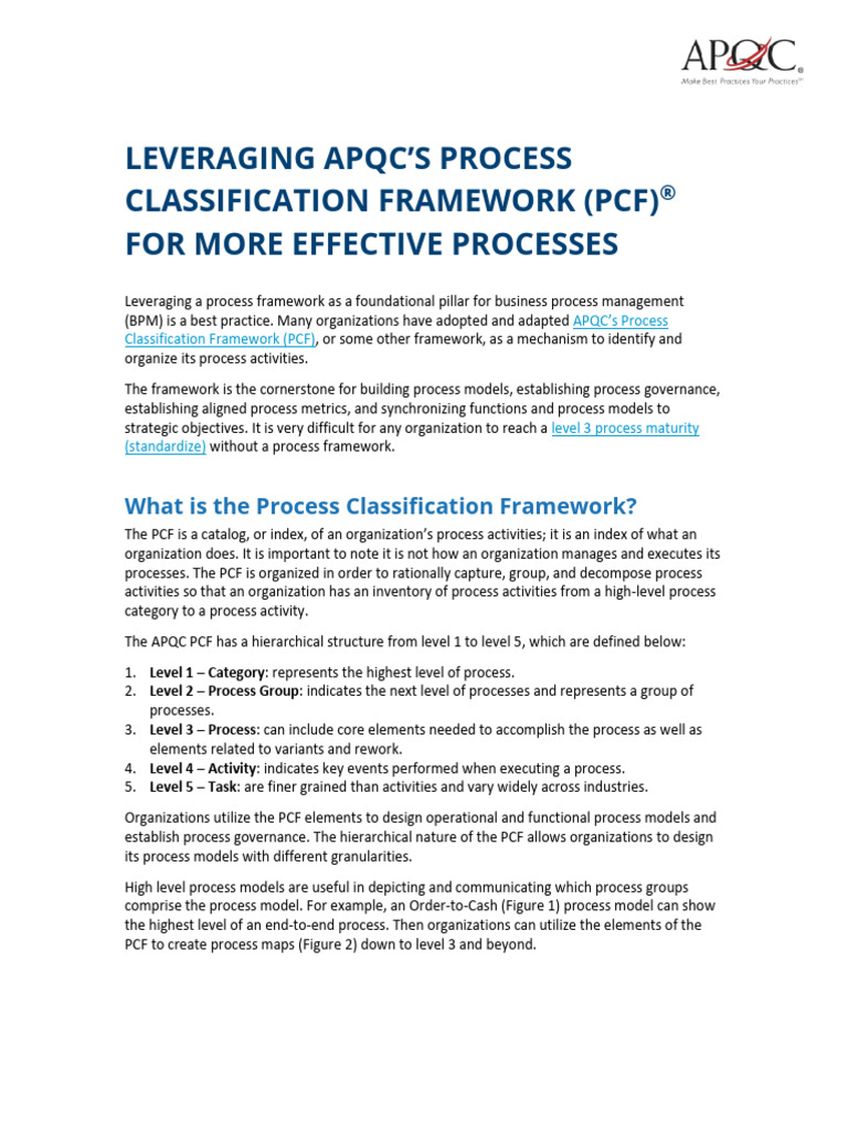K014040 - Leveraging The PCF For More Effective Processes | PDF ...