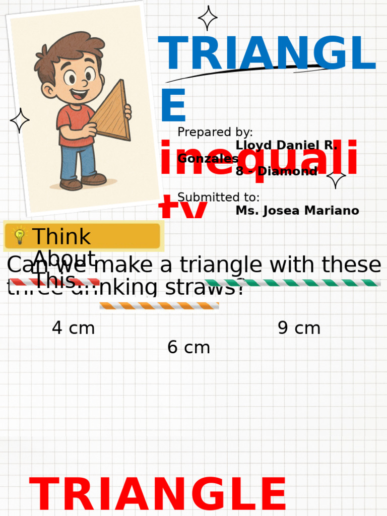 Triangle Inequality Theorem Explained | PDF | Triangle | Polytopes
