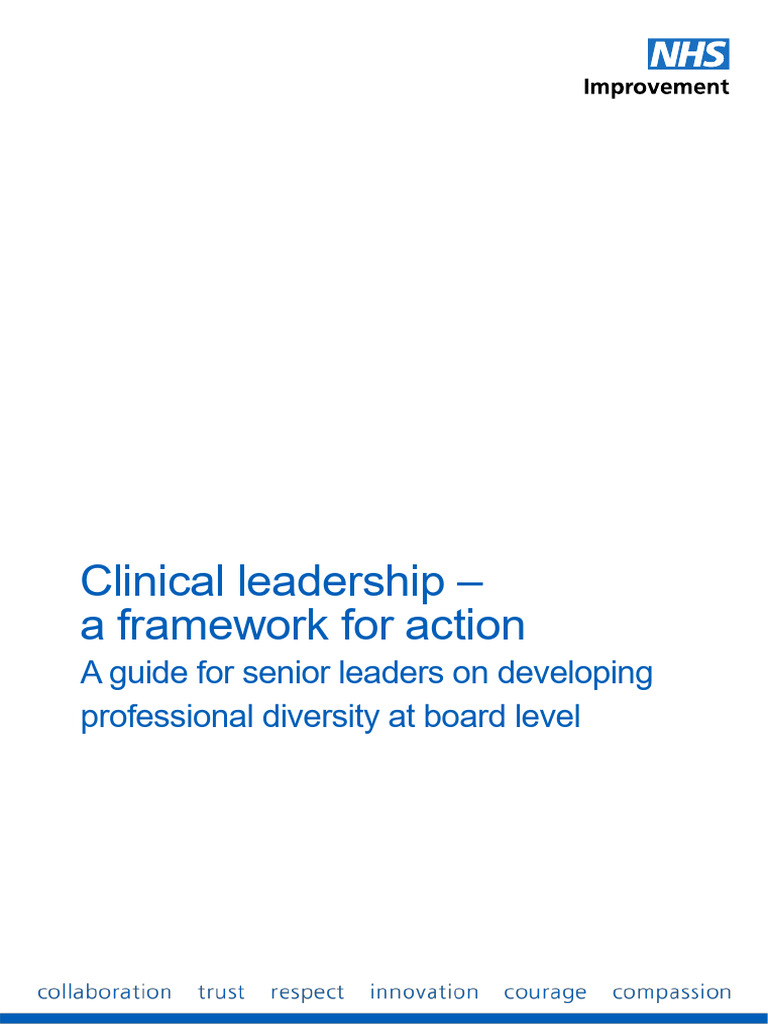 Clinical Leadership Framework Guide | PDF | Leadership | Health ...