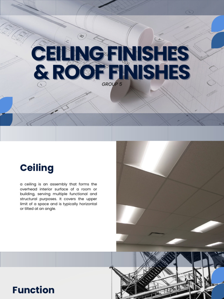 Team 6 - Ceiling & Roof Finishes | PDF | Roof | Ceiling
