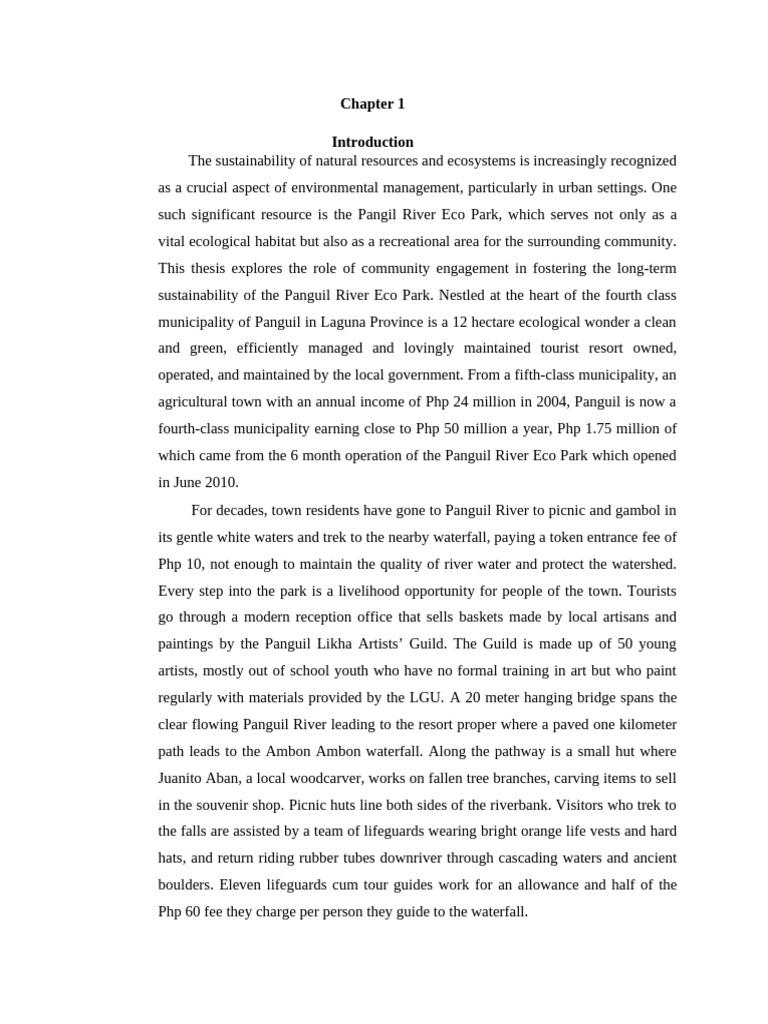 Chapter 1 Research 2 1 | PDF | Sustainability | Ecology