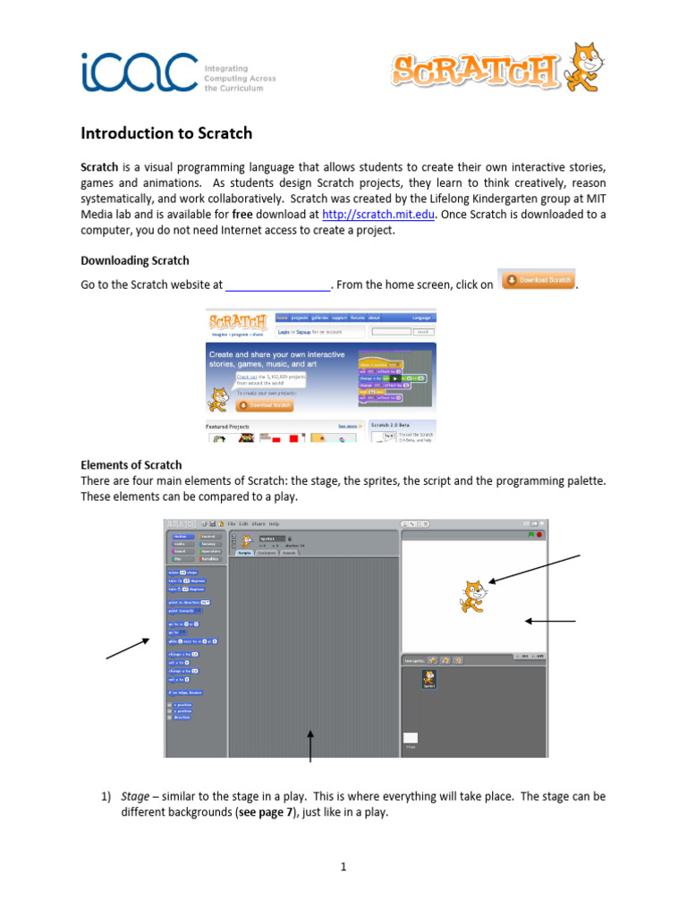 Intro to Scratch | PDF | Scratch (Programming Language)
