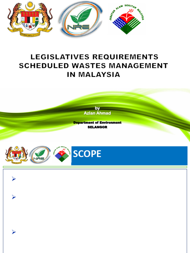 Legislative Requirements Industrial Waste Management in Malaysia ...