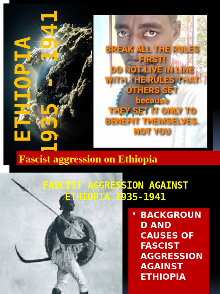 Fascist Aggression Against Ethiopia 1935-41 | PDF | Ethiopia