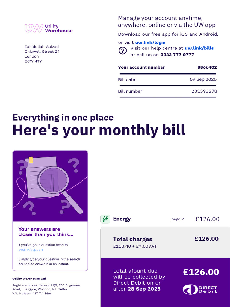 811073090 Utility Bill Zia Ul Mustafa.pdf (3) | PDF | Electricity
