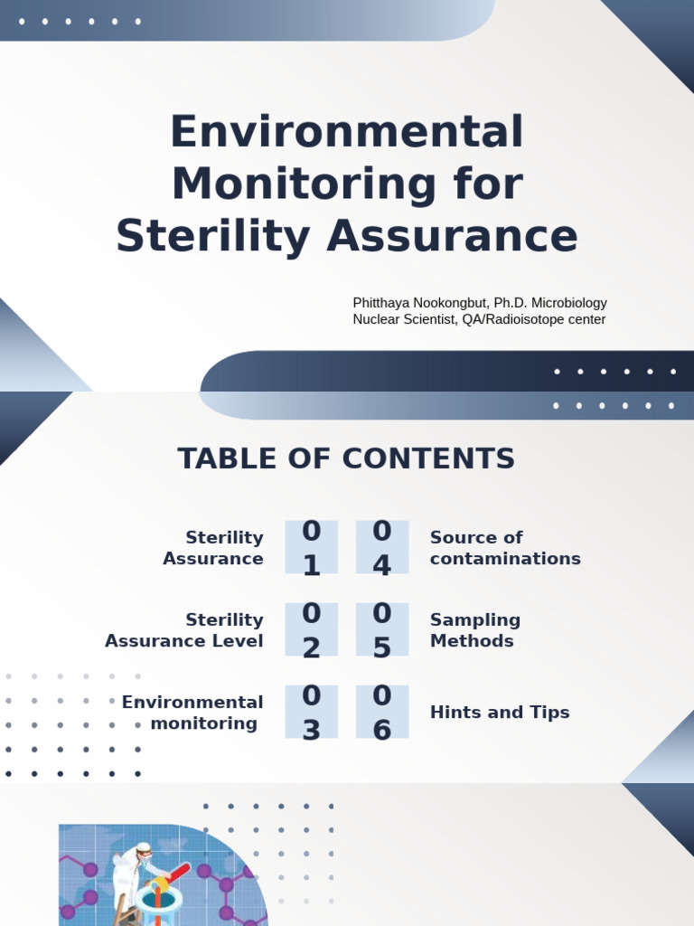 Environmental Monitoring for Sterility | PDF | Sterilization (Microbiology)