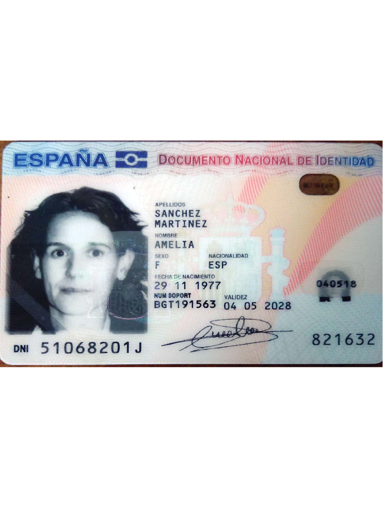 Dni Amelia Sanchez 251103 104350 | PDF
