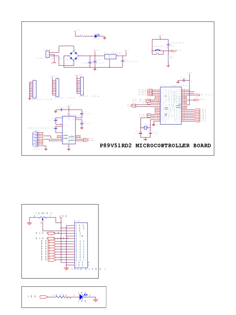 P89V51Rd2 Microcontroller Board | PDF