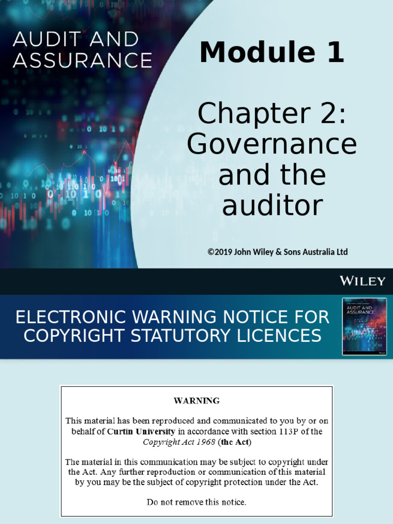 Module 1 - Chapter 2 Governance and The Auditor | PDF | Audit ...