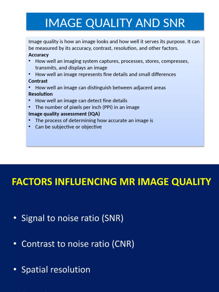 Image Quality | PDF