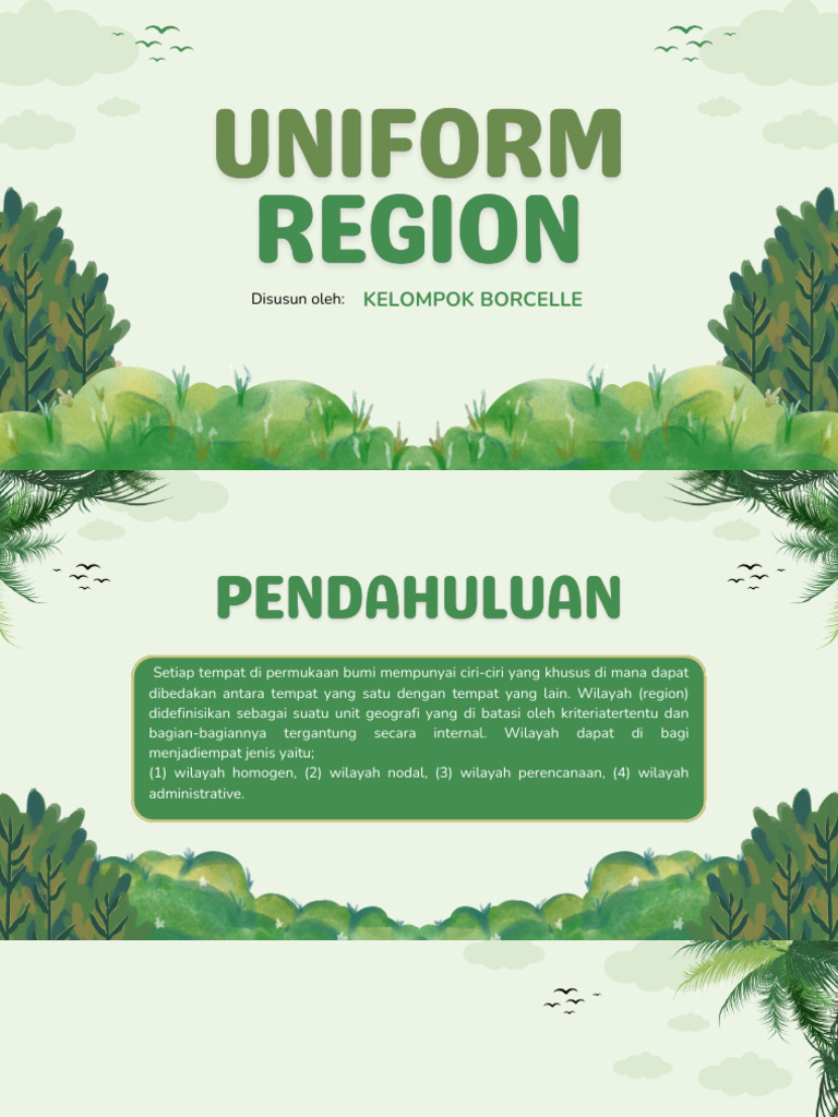Memahami Uniform Region dan Contohnya | PDF