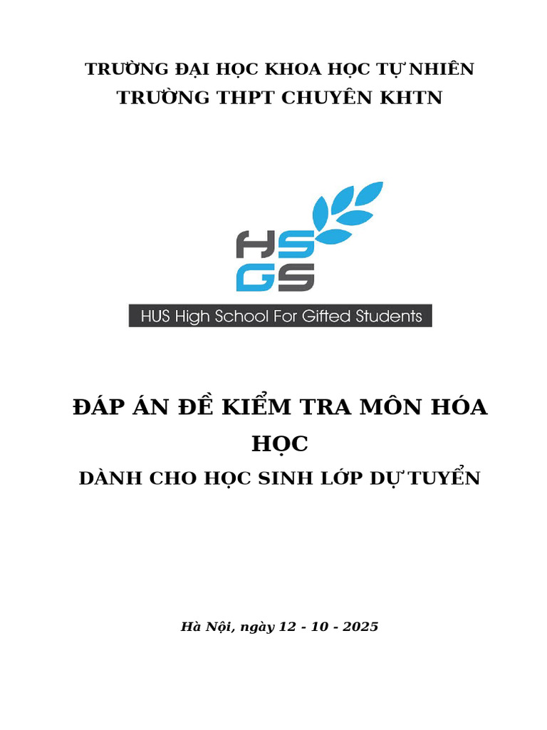 Chuyen de 05 Co Che Tach E1cB Exam Key DONE | PDF