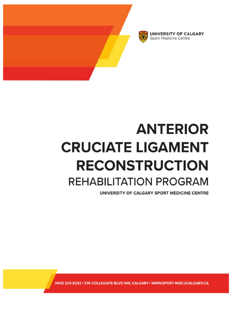 ACL Rehab. 5 Stages Protocol | PDF