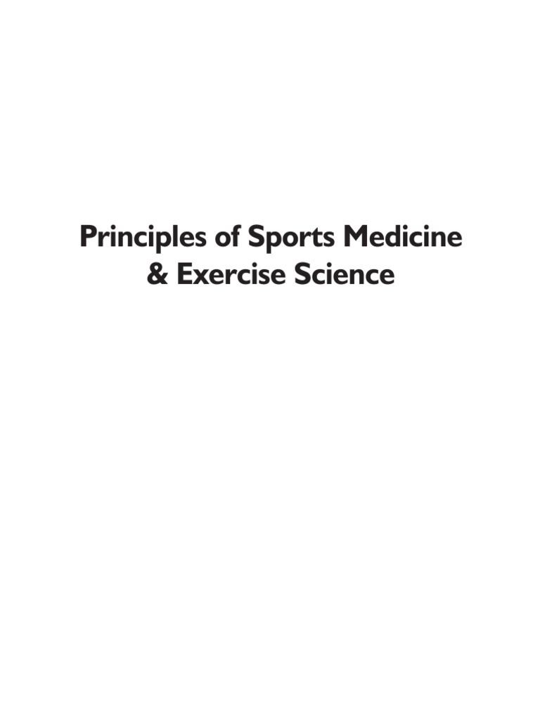 Sports Medicine & Exercise Science Guide | PDF | Epithelium | Abdomen