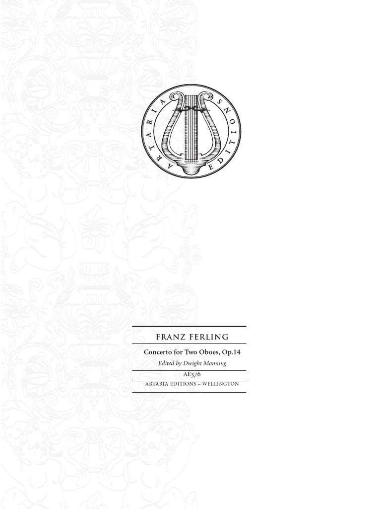 Ferling's Concerto for Two Oboes, Op.14 | PDF | Classical Music ...