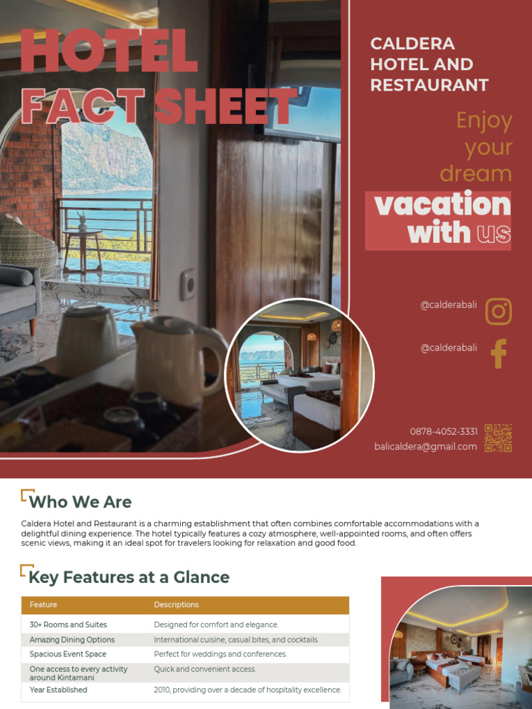 Caldera Hotel & Restaurant Overview | PDF | Restaurants | Hotel