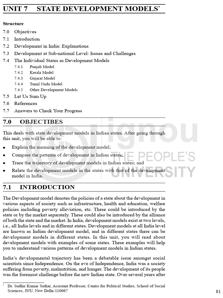 States - Development Models | PDF | Green Revolution | Agriculture