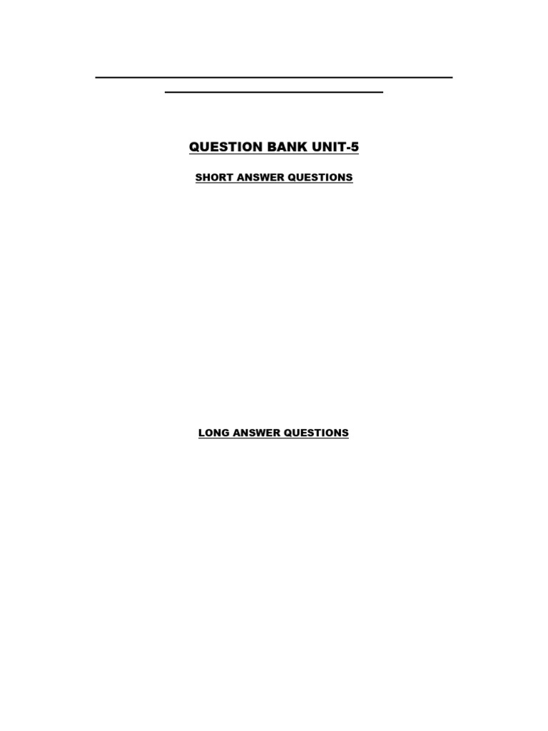 Dsa Unit-5 Question Bank | PDF | Computational Complexity Theory | Algorithms And Data Structures