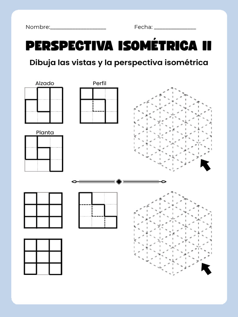 Perspectiva Isométrica Vistas Ocultas | PDF