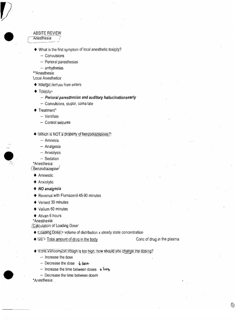 ABSITE Review Notes | PDF