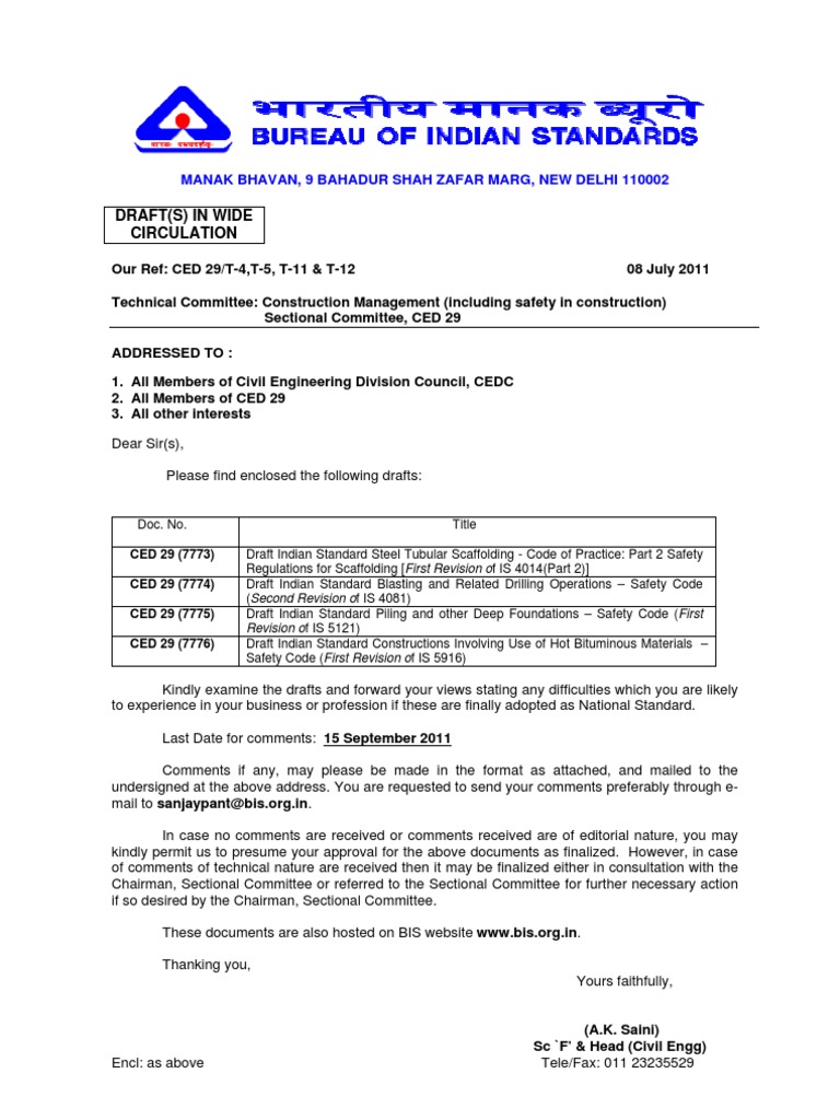 IS 4014, IS 4081, Is 512, IS 5916 | PDF | Scaffolding | Nature