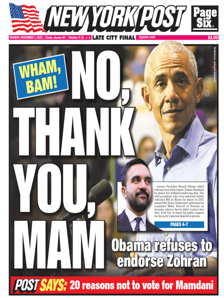 New York Post - November 03, 2025 | PDF