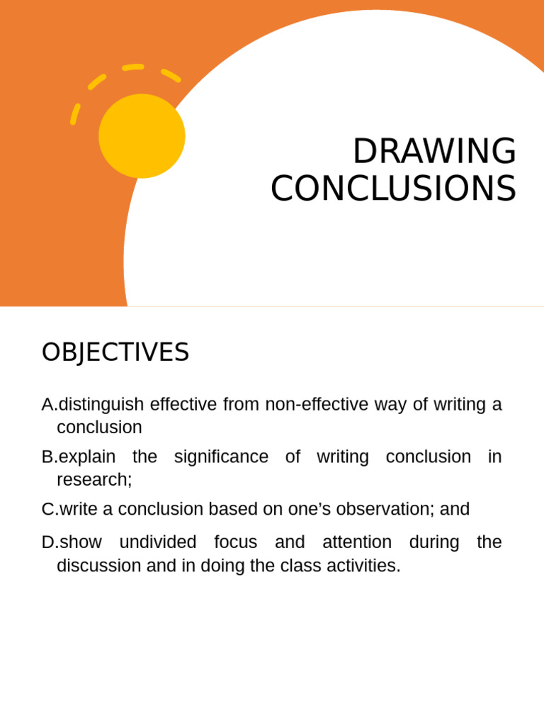 For Cot - Drawing Conclusions | PDF | Heart Rate | Qualitative Research