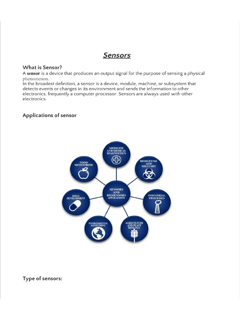 Arduino Sensors and Actuators Mini Project | PDF