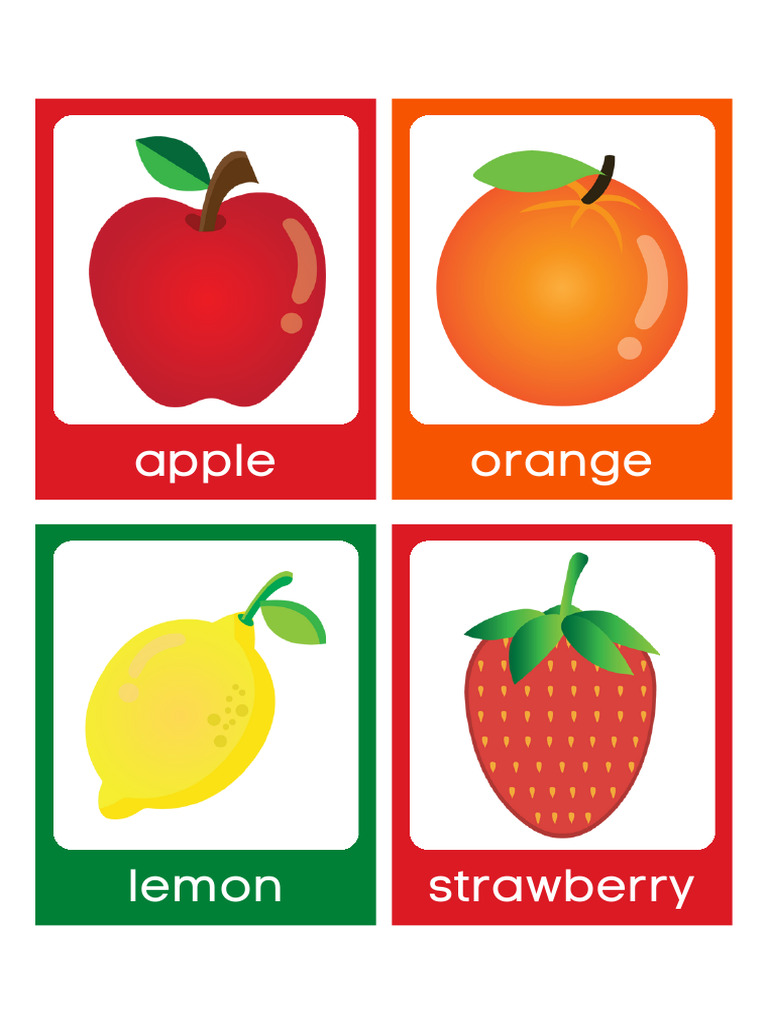 Fun ESL Activity - Fruits Flash Cards or Memory Cards - 20251104 ...