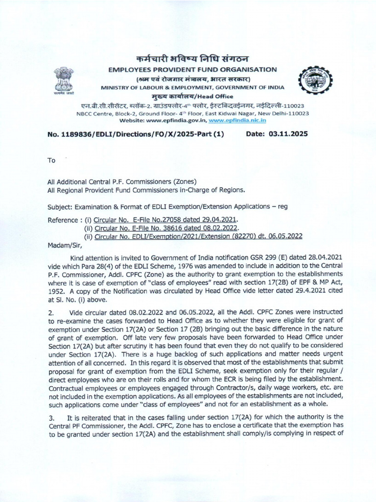 Circular 03112025 EDLI | PDF