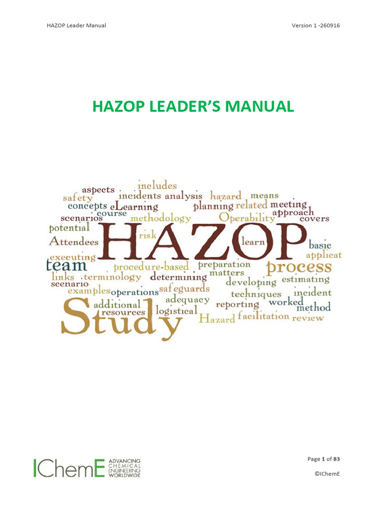 HAZOP Leader Manual Guide | PDF | Leak | Valve