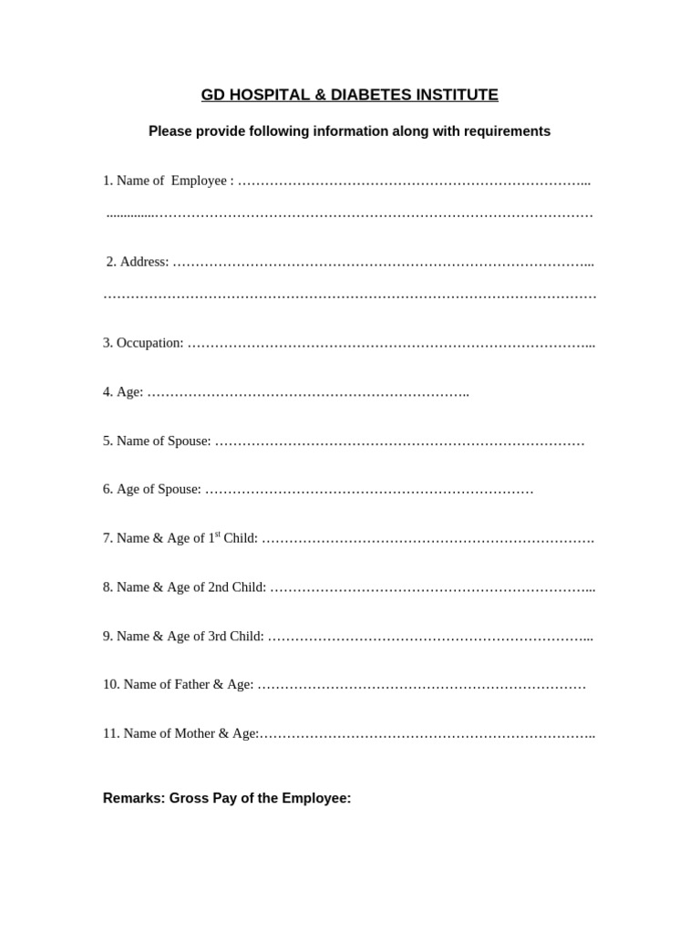 Mediclaim Form | PDF