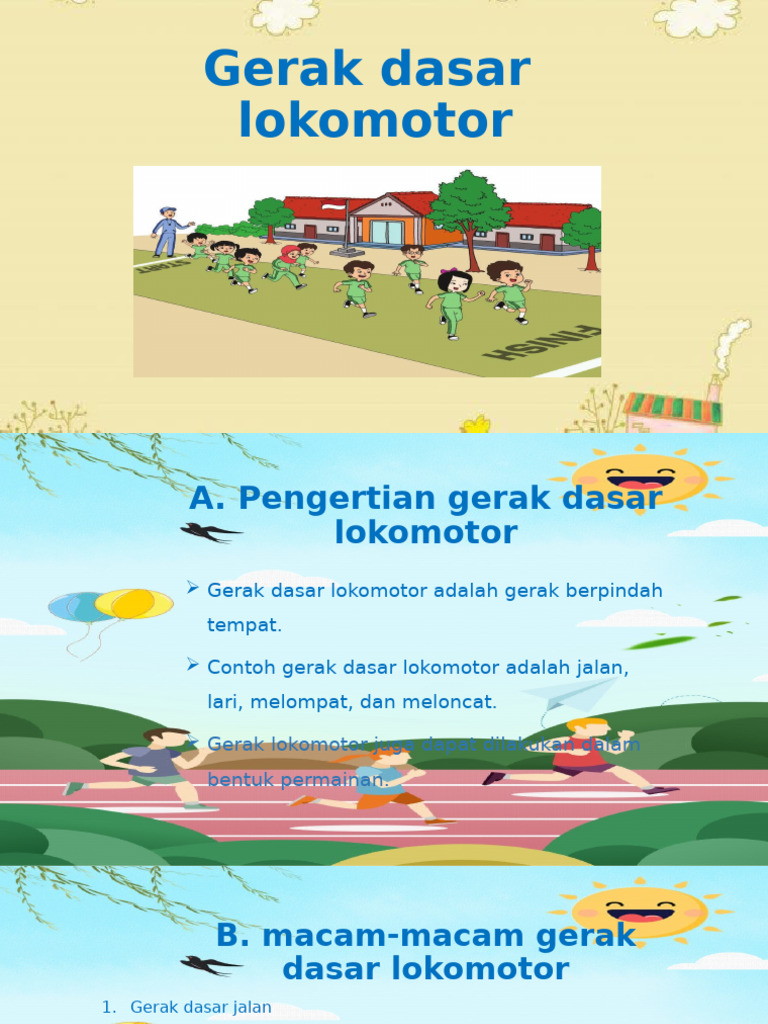 Pengertian dan Macam Gerak Lokomotor | PDF