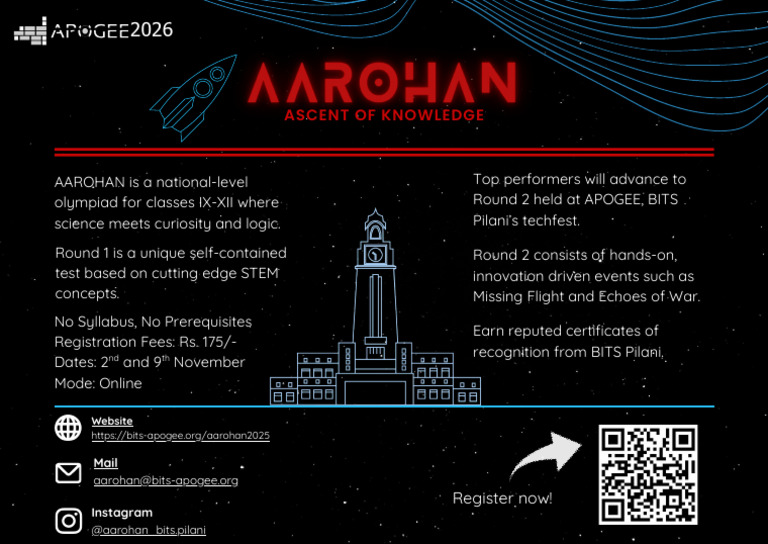 AAROHAN 2026: National Olympiad Info | PDF