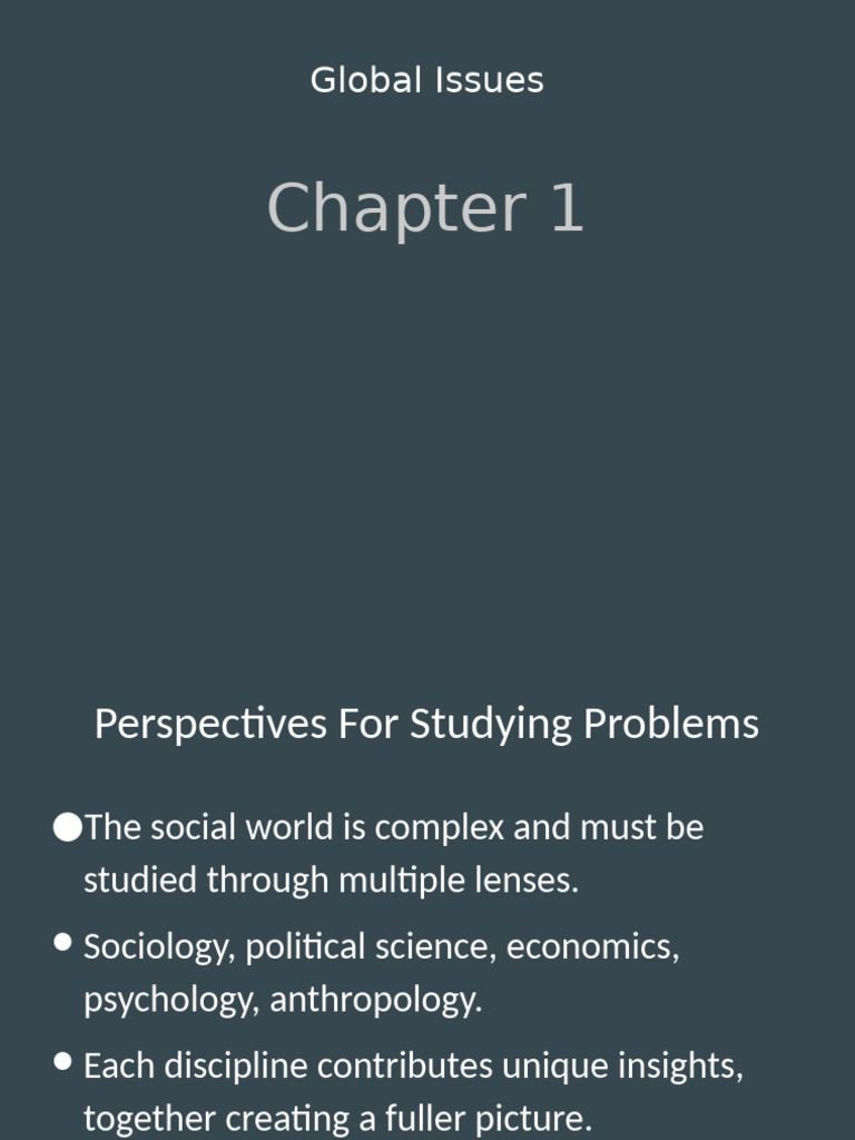 Global Issues - Chapter 1-Updated | PDF | Sociology | Solidarity