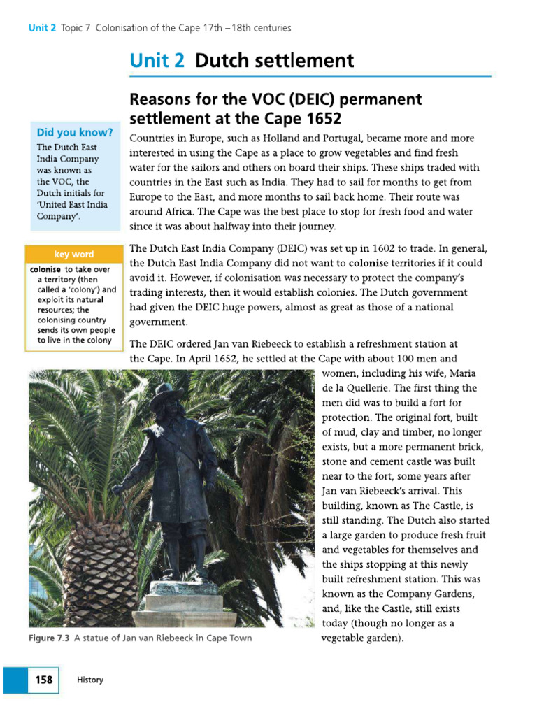 Dutch Settlement | PDF