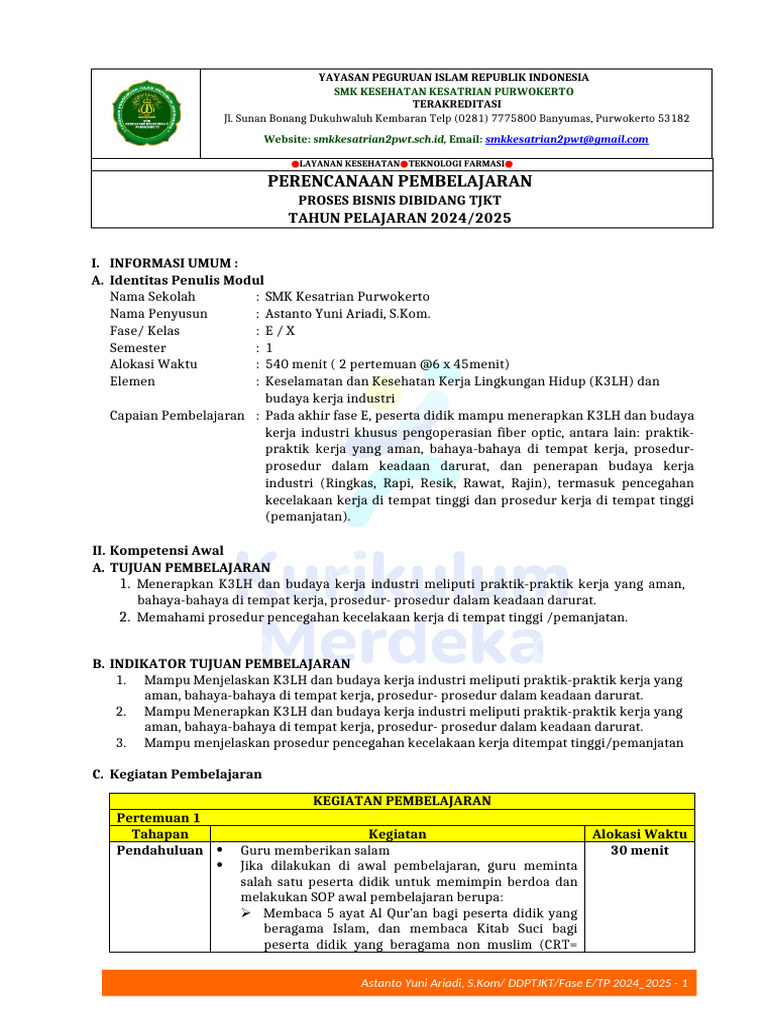 PROSES BISNIS DIBIDANG TJKT | PDF