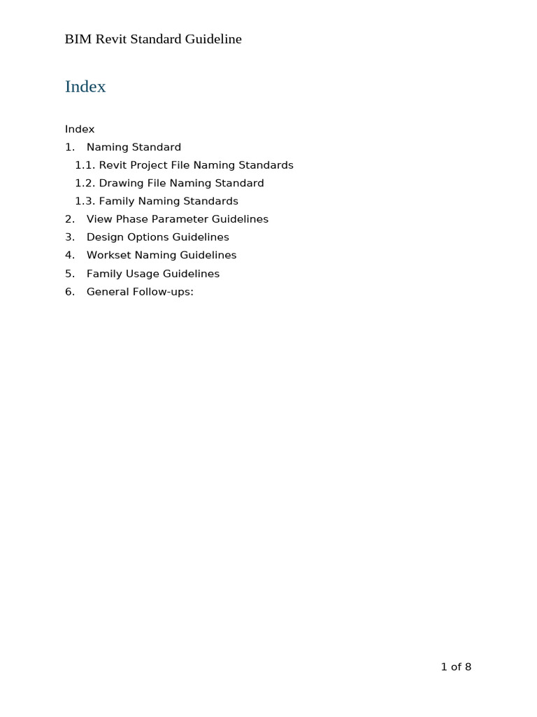 BIM Revit Naming and Guidelines | PDF | Autodesk Revit | Building ...