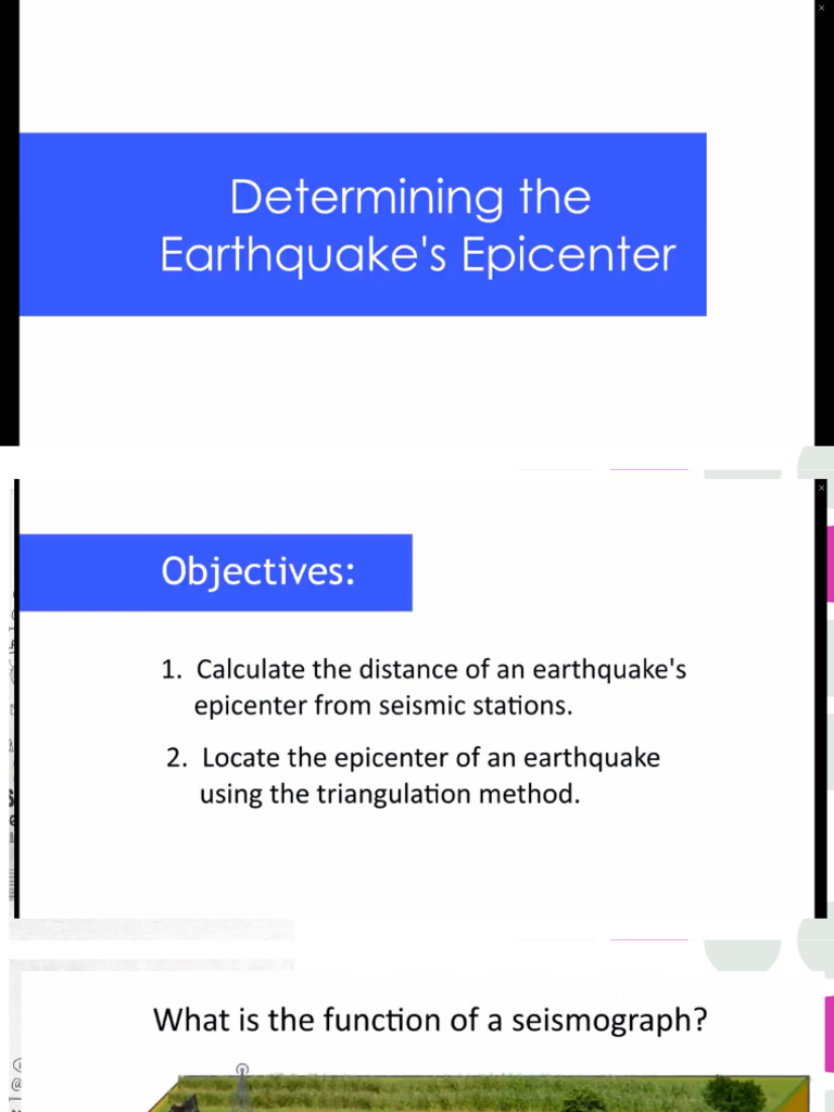 Calculate Earthquake Epicenter Lag Time | PDF