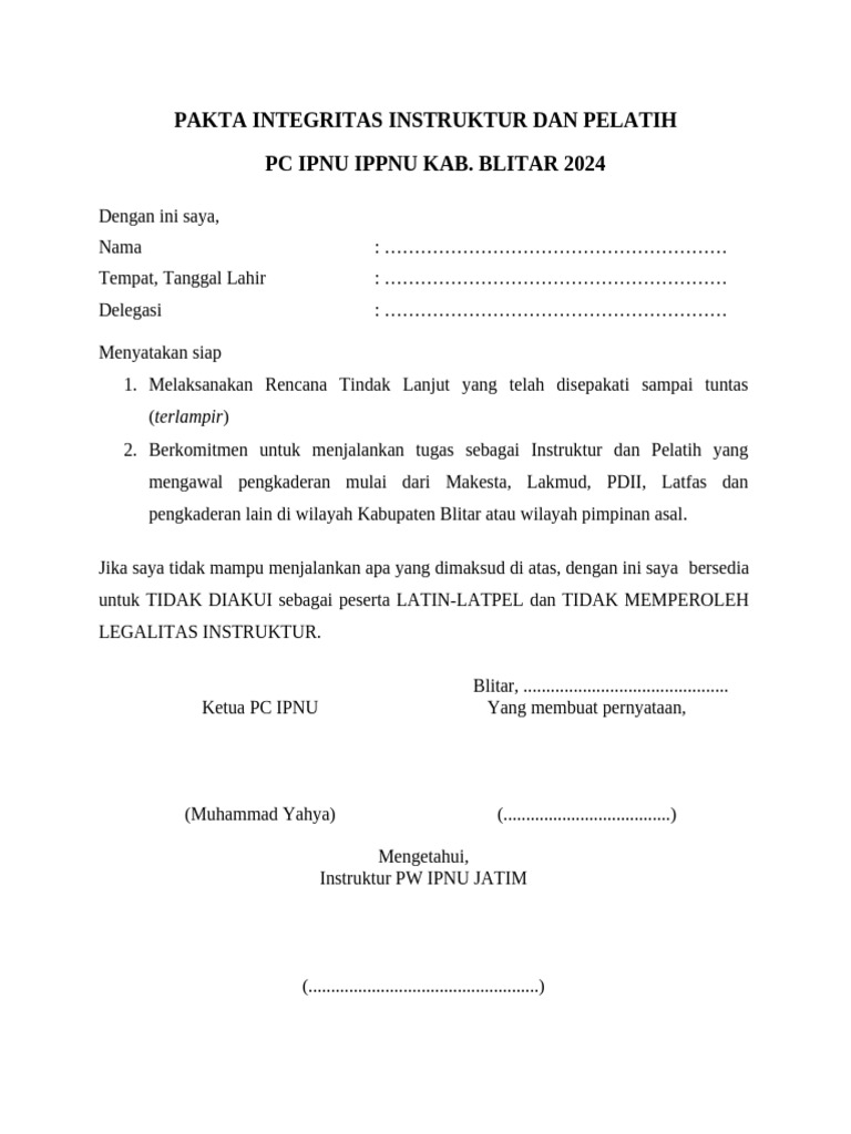 Draft Format Rtl | PDF