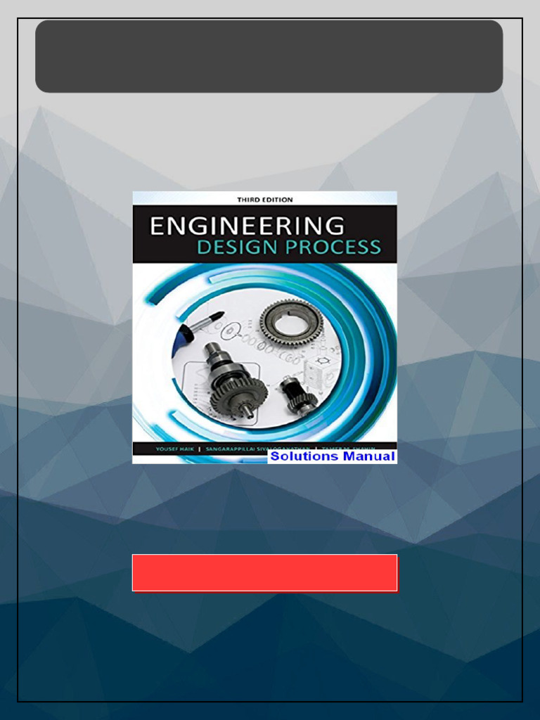 Engineering Design Process 3rd Edition Haik Solutions Manual full | PDF | Phasianidae | Sexual ...