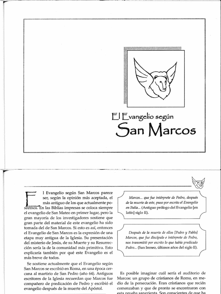 Evangelio Según San Marcos | PDF